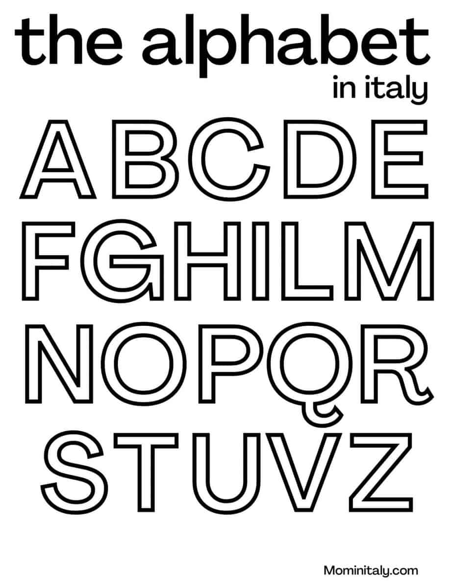 ITALY COLORING PAGES - Food, Cities, Cars & More! - Mom In Italy