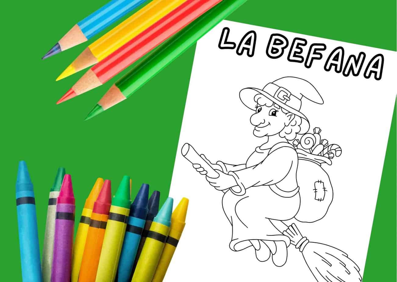 LA BEFANA COLORING PAGES - Italy's Friendly Epiphany Witch - Mom In Italy