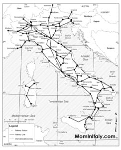 PRINTABLE ITALY TRAIN MAP + Tips for Planning Your Train Travel in ...